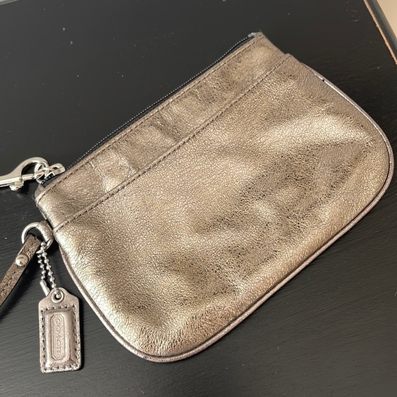 Coach | Bags | Coach Metallic Wristlet Like New | Poshmark